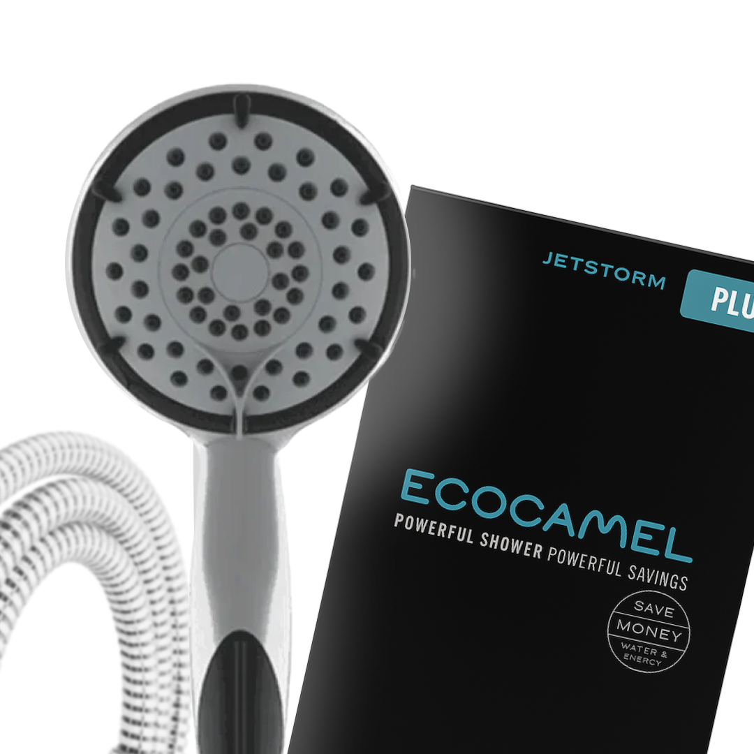 2x Jetstorm Plus Shower Heads & Hoses Bundle | Ecocamel