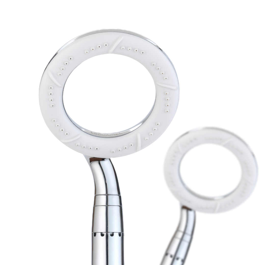 2x Orbit Soft Water Shower Heads Bundle | Fix Hard Water | Ecocamel